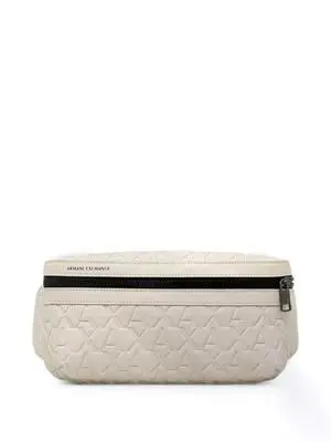 Armani Exchange Embossed Logo Belt Bag - Neutrals