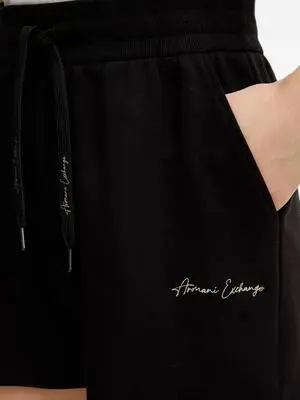 Armani Exchange Logo Embroidered Drawstring Shorts