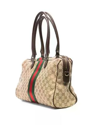 Gucci Gg Supreme Boston Bag - Neutrals