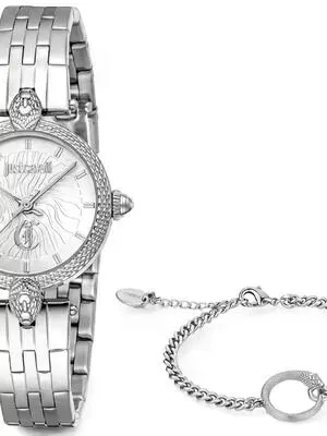 Just Cavalli 28mm Round Dial Watch With Link Bracelet