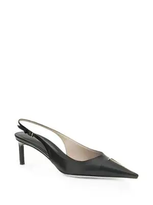 TOM FORD Logo-plaque Slingback Pumps