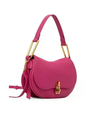 COCCINELLE Grained Leather Shoulder Bag