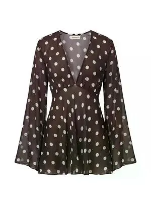 NICHOLAS Nerissa V-neck Mini Dress
