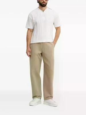 Armani Exchange Logo Plaque Straight-leg Trousers