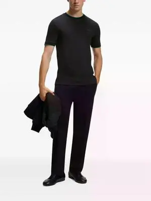 BOSS T-shirt In Mercerized Cotton - Black