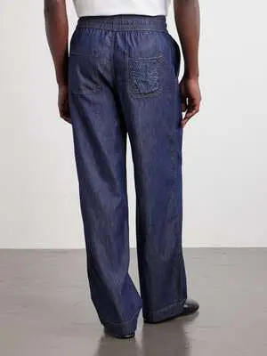 Loewe Anagram-detailed Wide-leg Jeans