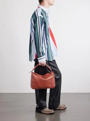 Loewe Puzzle Featherlight Large Leather Messenger Bag