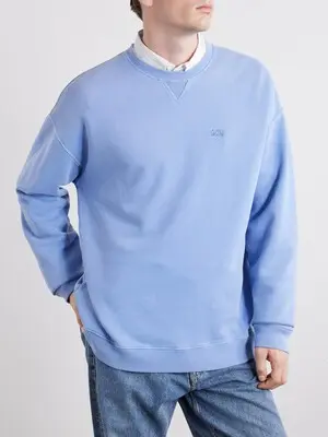Loewe Anagram-embroidered Cotton-jersey Sweatshirt