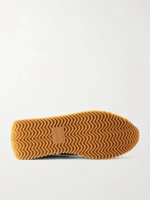 Loewe Flow Runner 2.0 Suede-trimmed Shell Sneakers