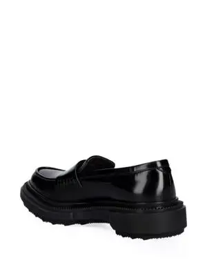 ADIEU PARIS Polished Leather Loafers - Black