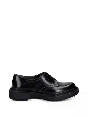 ADIEU PARIS Polished Leather Derby Shoes - Black
