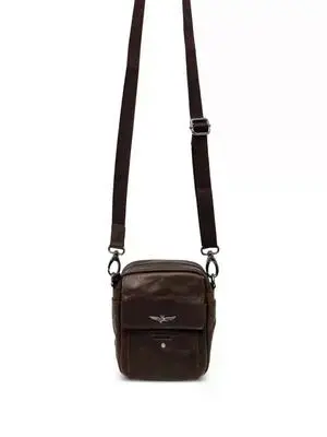 AERONAUTICA MILITARE Leather Belt Bag With Logo Plaque