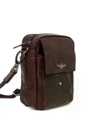 AERONAUTICA MILITARE Leather Belt Bag With Logo Plaque