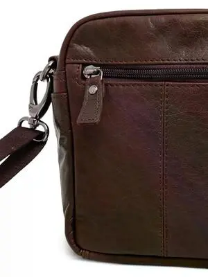 AERONAUTICA MILITARE Leather Belt Bag With Logo Plaque