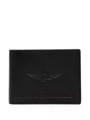 AERONAUTICA MILITARE Logo-embossed Bifold Wallet - Black