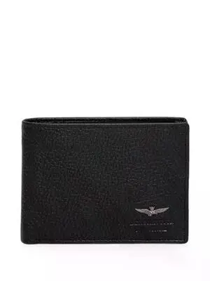 AERONAUTICA MILITARE Logo-plaque Bifold Wallet - Black