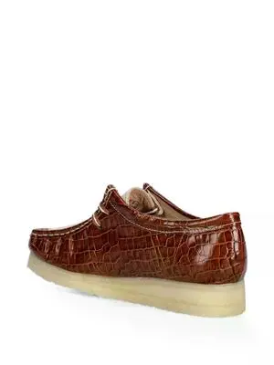 Clarks Croc-effect Wallabee Loafers