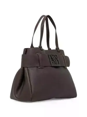 Armani Exchange Pebbled-texture Tote Bag