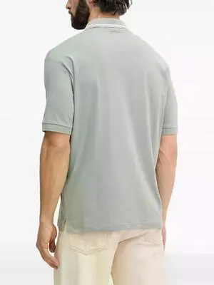 Armani Exchange Logo-embroidered Tipped Polo Shirt
