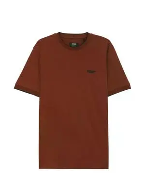 BOSS Aston Martin T-shirt In Mercerized Cotton - Brown