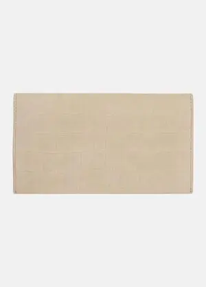 Vince Croc-embsed Nubuck Leather Continental Wallet - Marzipan