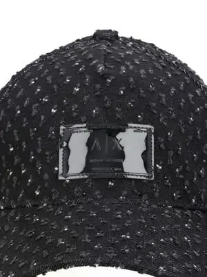 Armani Exchange Bouclé Logo Baseball Cap