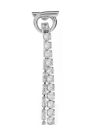 FERRAGAMO Gancini Crystal-embellished Drop Earrings
