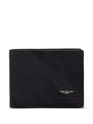 AERONAUTICA MILITARE Logo-plaque Bifold Wallet - Black