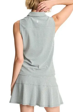 Tommy Bahama Sleeveless Seersucker Stripe Polo