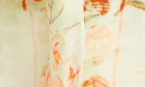 Alexander McQueen Floral Creased Silk Scarf