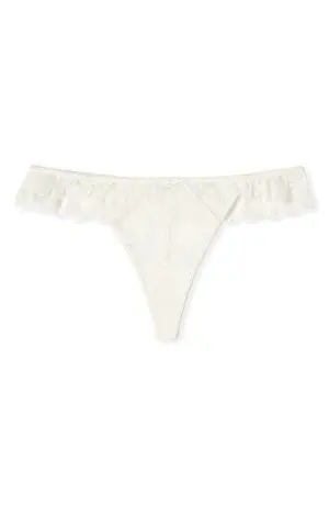 ETAM Beloved Bleu Thong - White