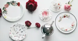 Twig New York Language Of Flowers Serving Bowl - Multi