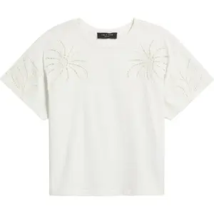 Rag & Bone Floral Cutout T-shirt - White