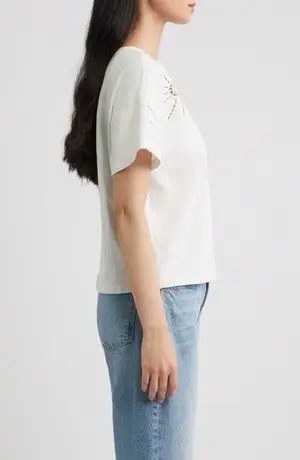 Rag & Bone Floral Cutout T-shirt