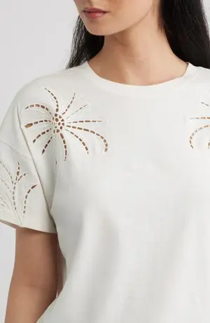 Rag & Bone Floral Cutout T-shirt
