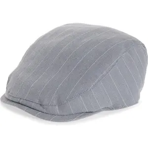 OPEN EDIT Pinstripe Driving Cap - Grey