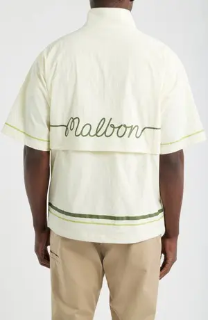 MALBON Playa Short Sleeve Half Zip Windshirt