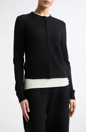 LISA YANG Wilona Cashmere Cardigan - Black