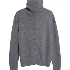 LISA YANG Denie Cashmere Turtleneck Cardigan