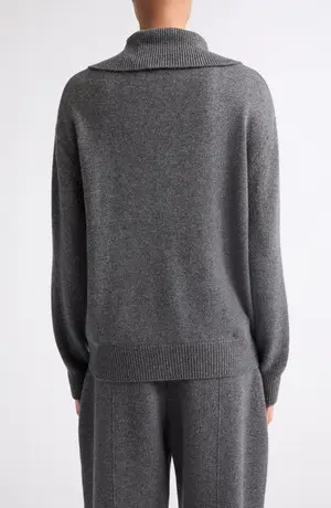 LISA YANG Denie Cashmere Turtleneck Cardigan