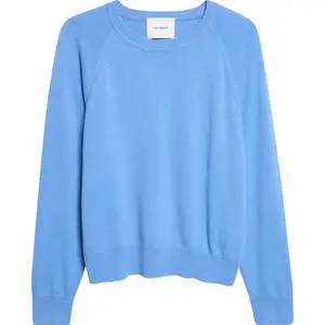 LISA YANG Cambrie Raglan Sleeve Cashmere Sweater - Azure