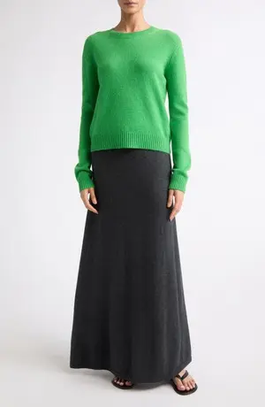 LISA YANG Mable Cashmere Crewneck Sweater - Basilico