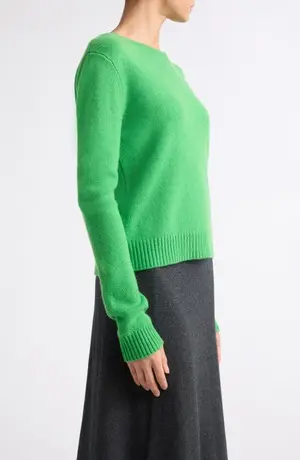 LISA YANG Mable Cashmere Crewneck Sweater - Basilico
