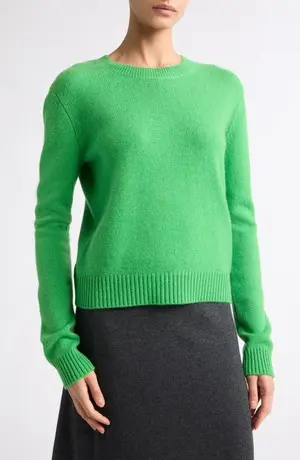 LISA YANG Mable Cashmere Crewneck Sweater - Basilico