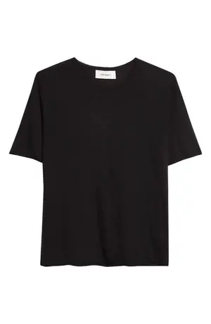 LISA YANG Ari Short Sleeve Cashmere Sweater - Black