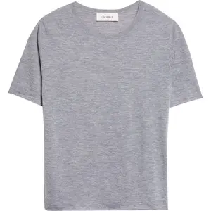 LISA YANG Ari Short Sleeve Cashmere Sweater - Dark Mist