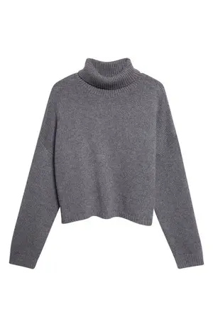 LISA YANG Zerlina Cashmere Turtleneck Sweater - Graphite