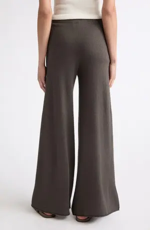 LISA YANG Ainsley Cotton & Cashmere Wide Leg Pants