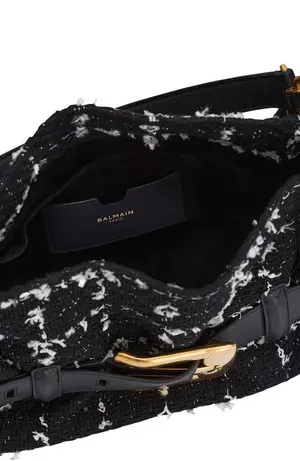 Balmain Medium Anthem Bag In Tweed