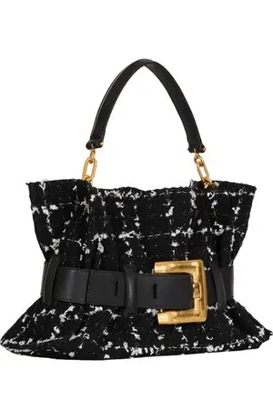 Balmain Medium Anthem Bag In Tweed